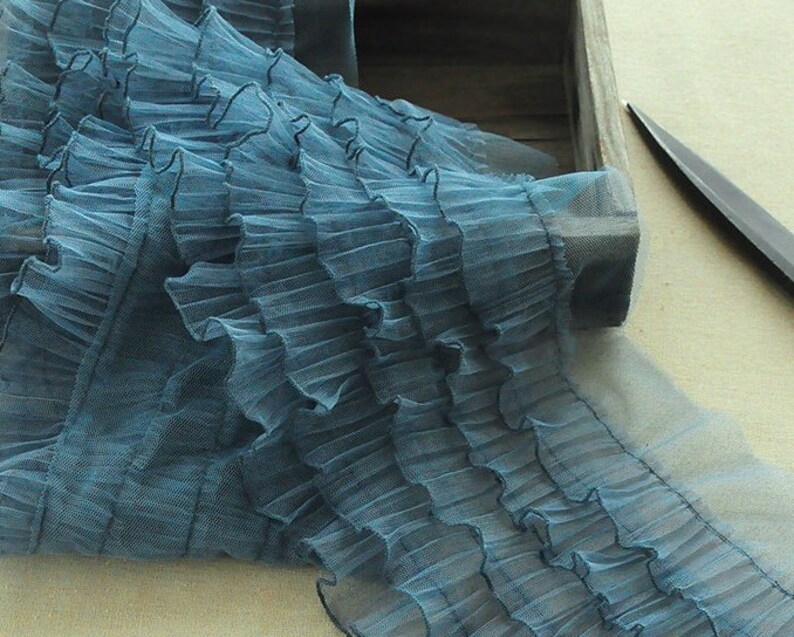 9 Colors Lace Trim Five-layer Small Wave Ruffled Pleated - Etsy