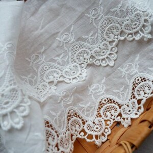 High-quality Double-layer White Cotton Lace Decoration, Sewing Lace ...