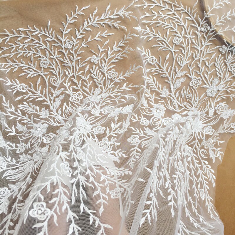 Bead Pearl Elegant Lace Wedding lace Bridal Lace Lace Fabric | Etsy
