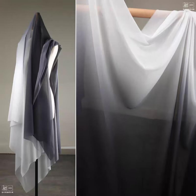 Black Ombre Fabric - Etsy