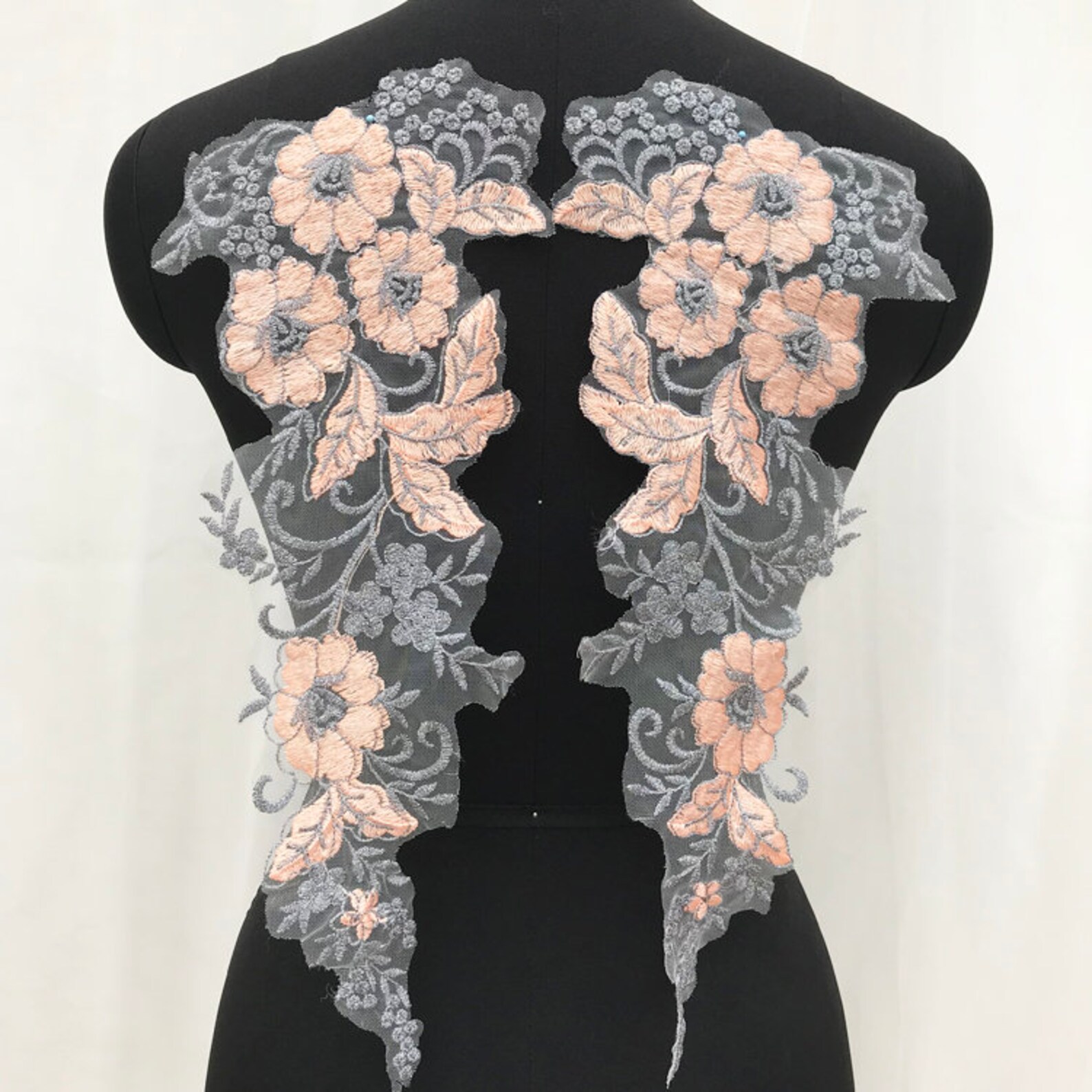 1 Pair Flower Embroidery Alice Lace Super Luxury Lace - Etsy