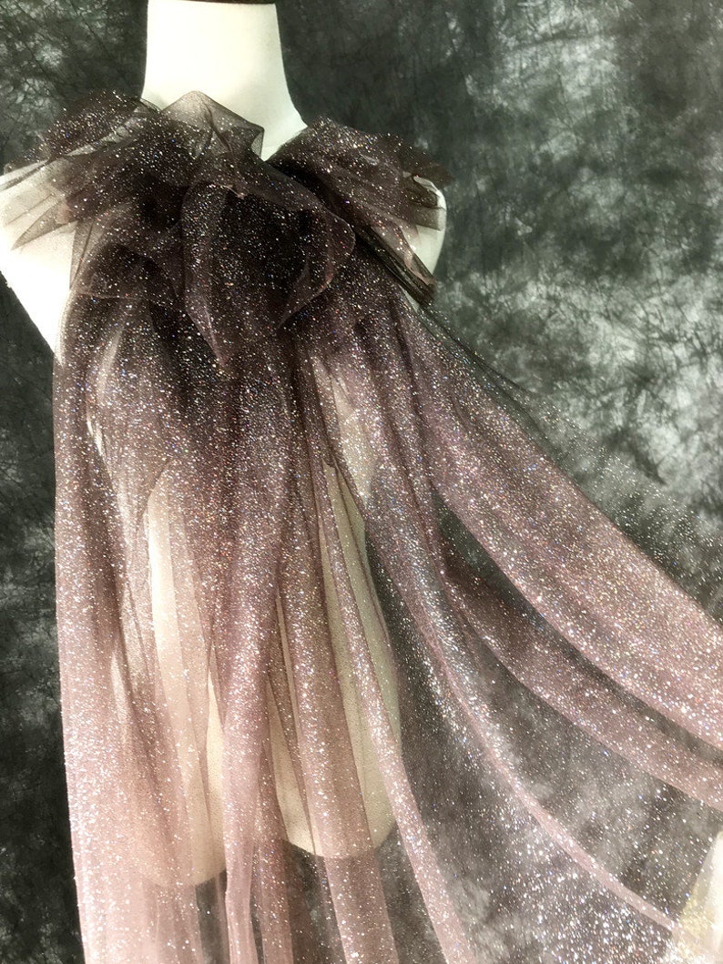 9 Colors Gradient Tulle Metallic Glitter Sequin Lace Fabric - Etsy