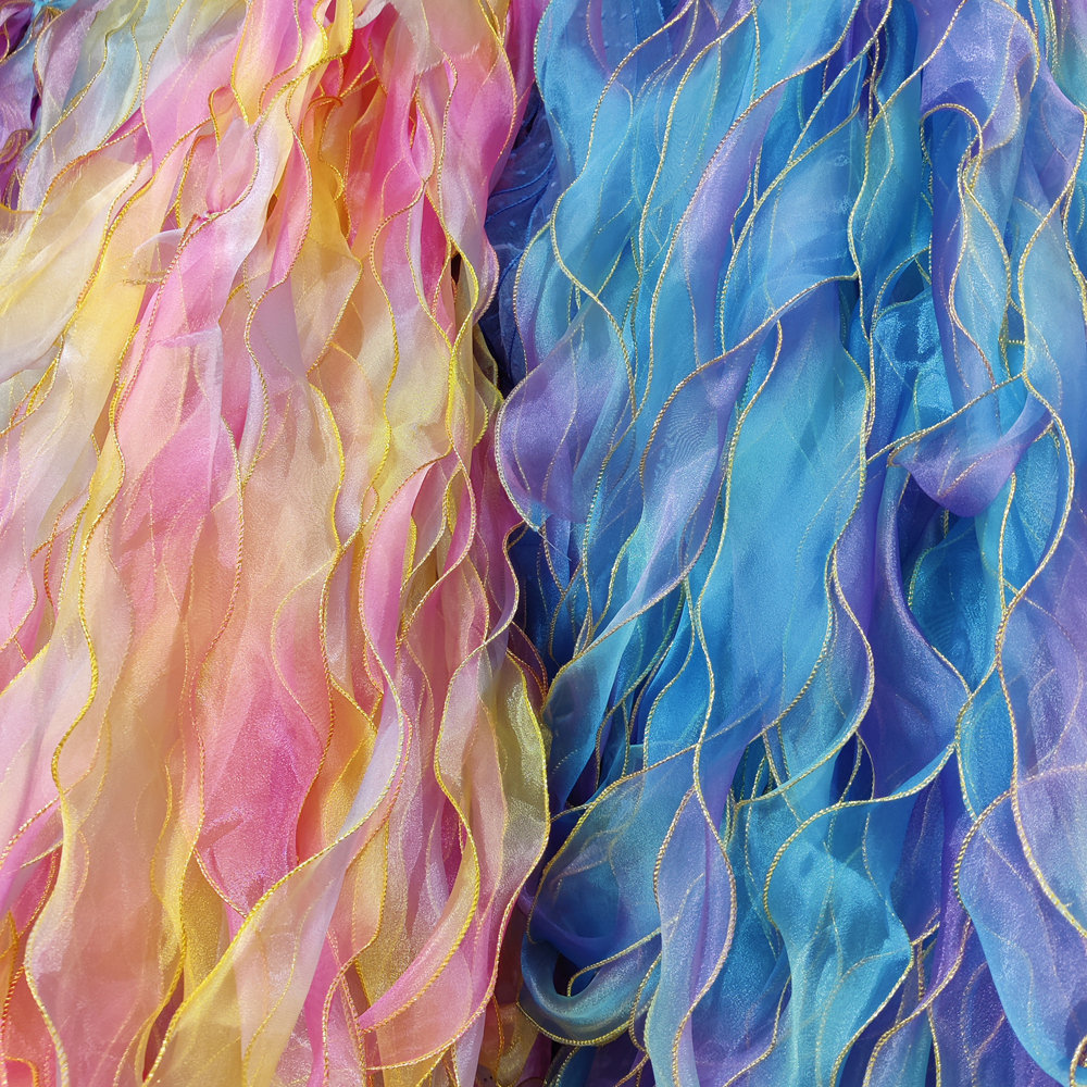 5 Colors Beautiful Rainbow Gradient Organza Lace Trim Baby - Etsy