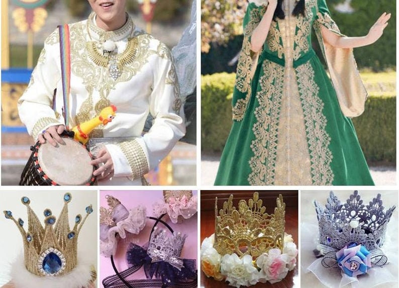 Crown Lace Gold Widened Embroidered Lace Lace Crown Lace | Etsy