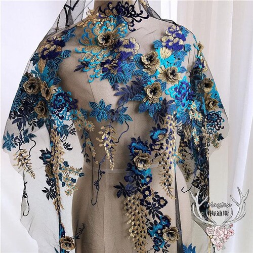 8 Color Lace Appliques Beaded Pearl Applique Embroidery Flower - Etsy