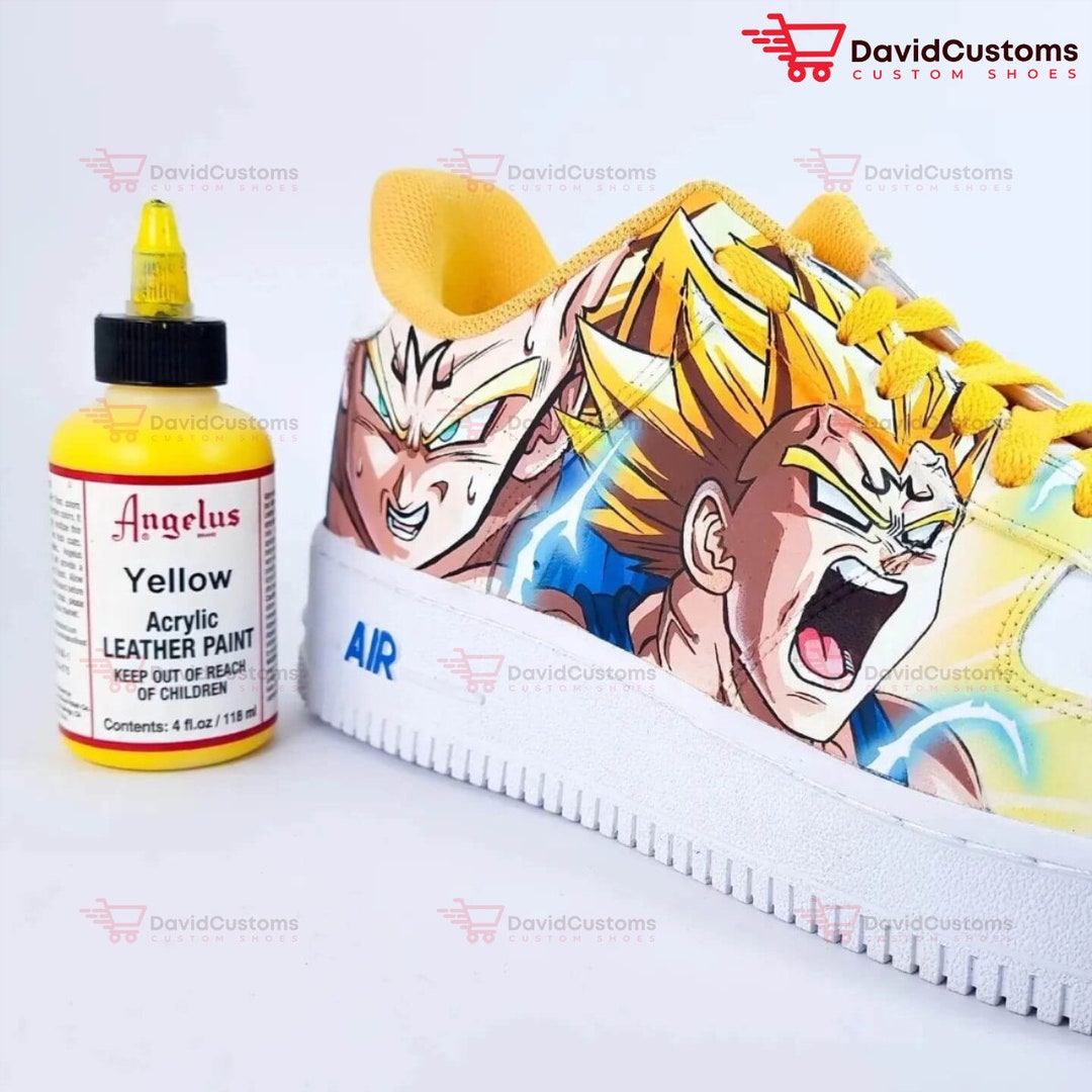 Dragon Ball Majin Vegeta X Kid Buu AF1 Custom Shoes, Custom Hand ...
