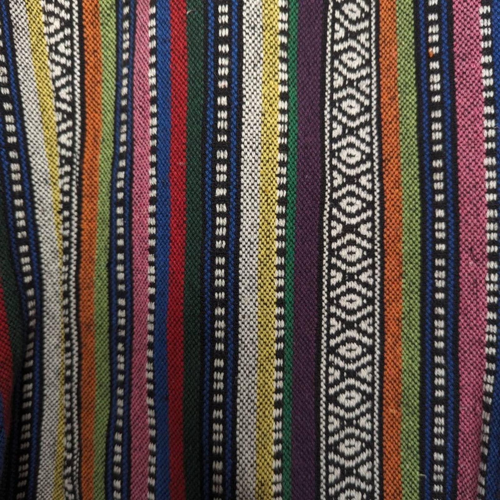 Chico's Vintage Multicolor Baja Pattern Jacket Raw Edges Long Sleeve ...