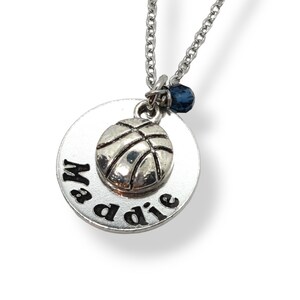 GIRLS BASKETBALL TEAM Gift, Personalized Basketball Necklace,basketball ...