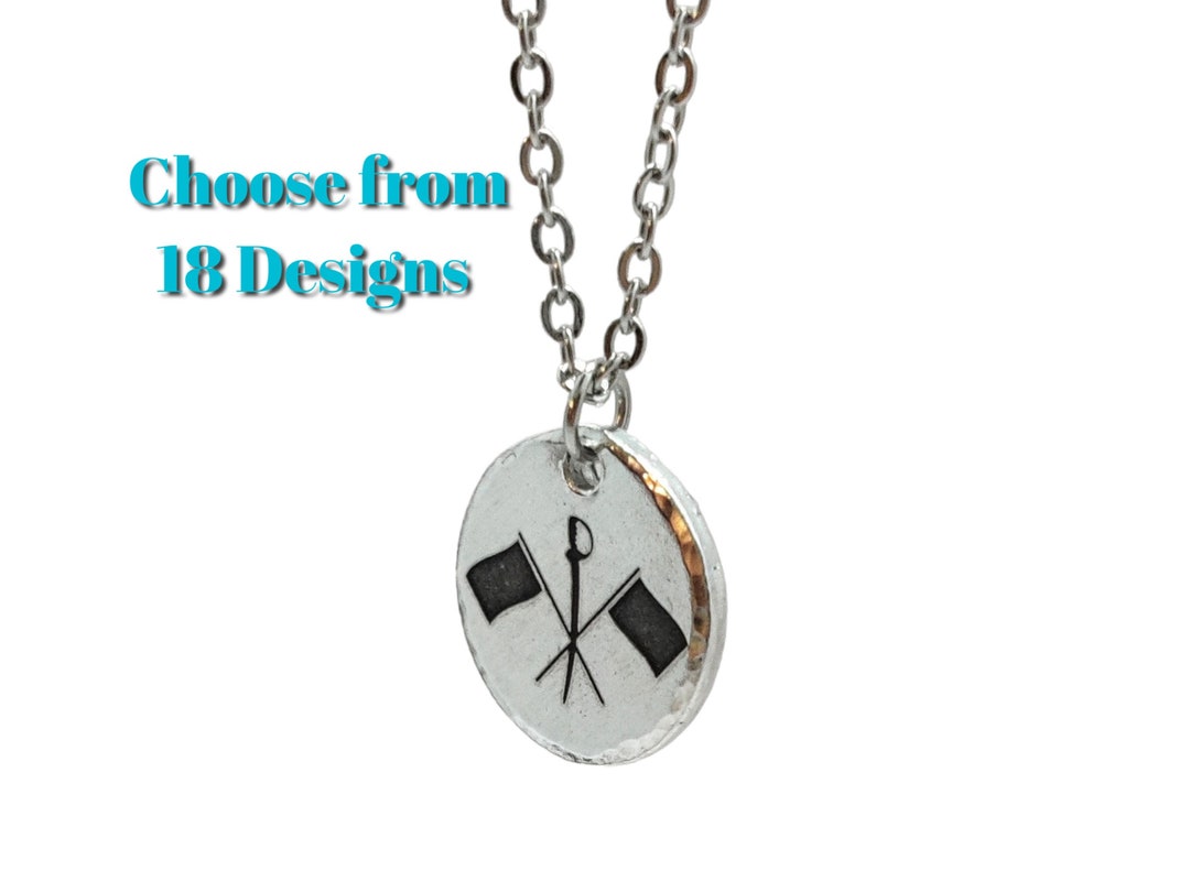 PERSONALIZED WINTER GUARD Gift, Personalized Color Guard Necklace ...