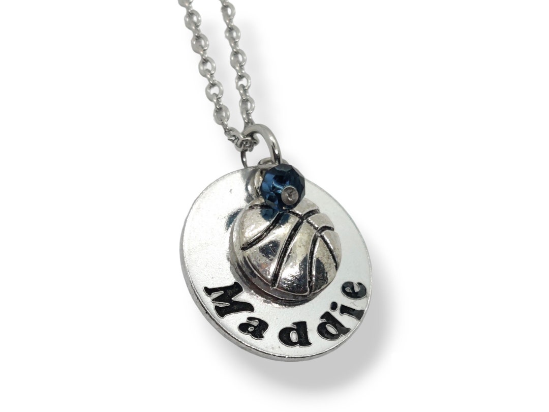 GIRLS BASKETBALL TEAM Gift, Personalized Basketball Necklace,basketball ...