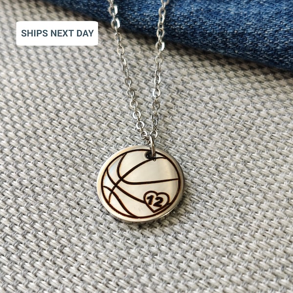 Basketball Necklace - Etsy