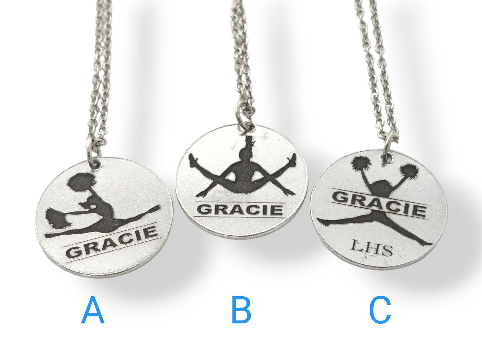 Cheerleader Necklace, Cheering Necklace, Personalized Cheerleader ...