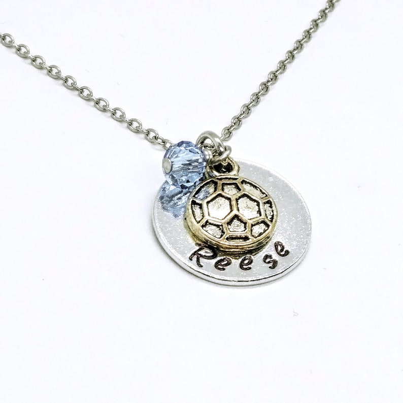 SOCCER NECKLACE Team Jewelry Coach Gift Custom Sport - Etsy