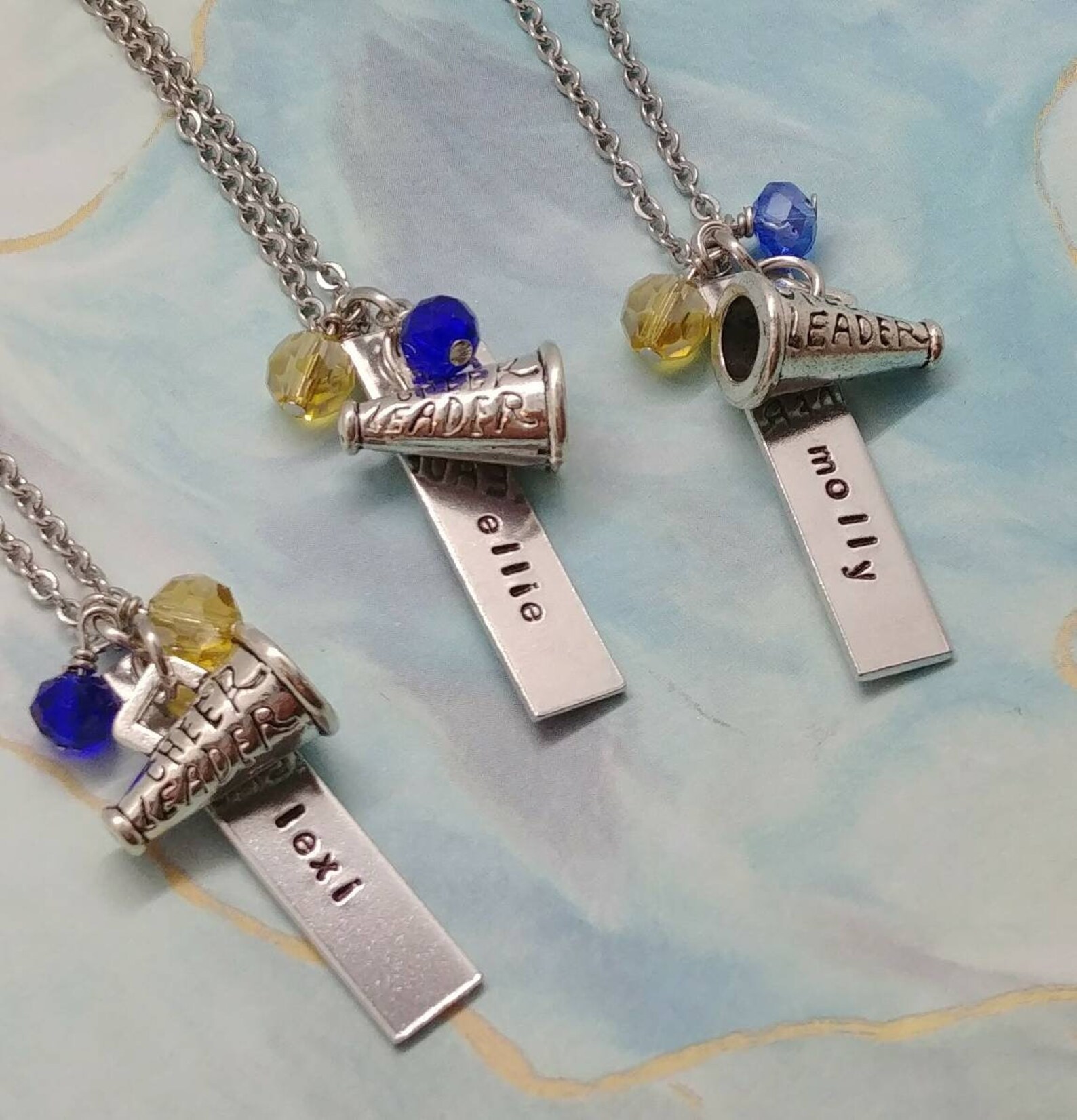 Cheerleader Necklace Cheering Necklace Personalized | Etsy