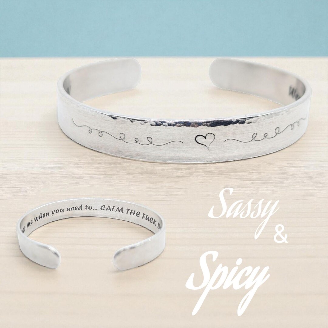 Funny Sassy Jewelry / Best Friend Hidden Message Bracelet – Lightweight ...
