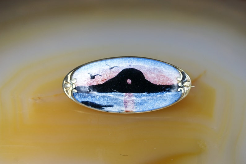Sterling and Enamel Pin - Etsy