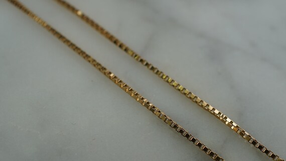 14K Yellow Gold Box Chain - Gem