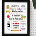 Custom First Day of School Printable Sign Board - Etsy