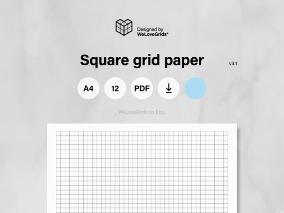 Square Grid Paper A4