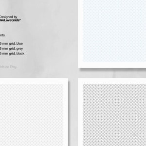 US Letter Circle Grid Paper – 5 Mm 10 Mm, Tiled and Offset Styles, Blue ...