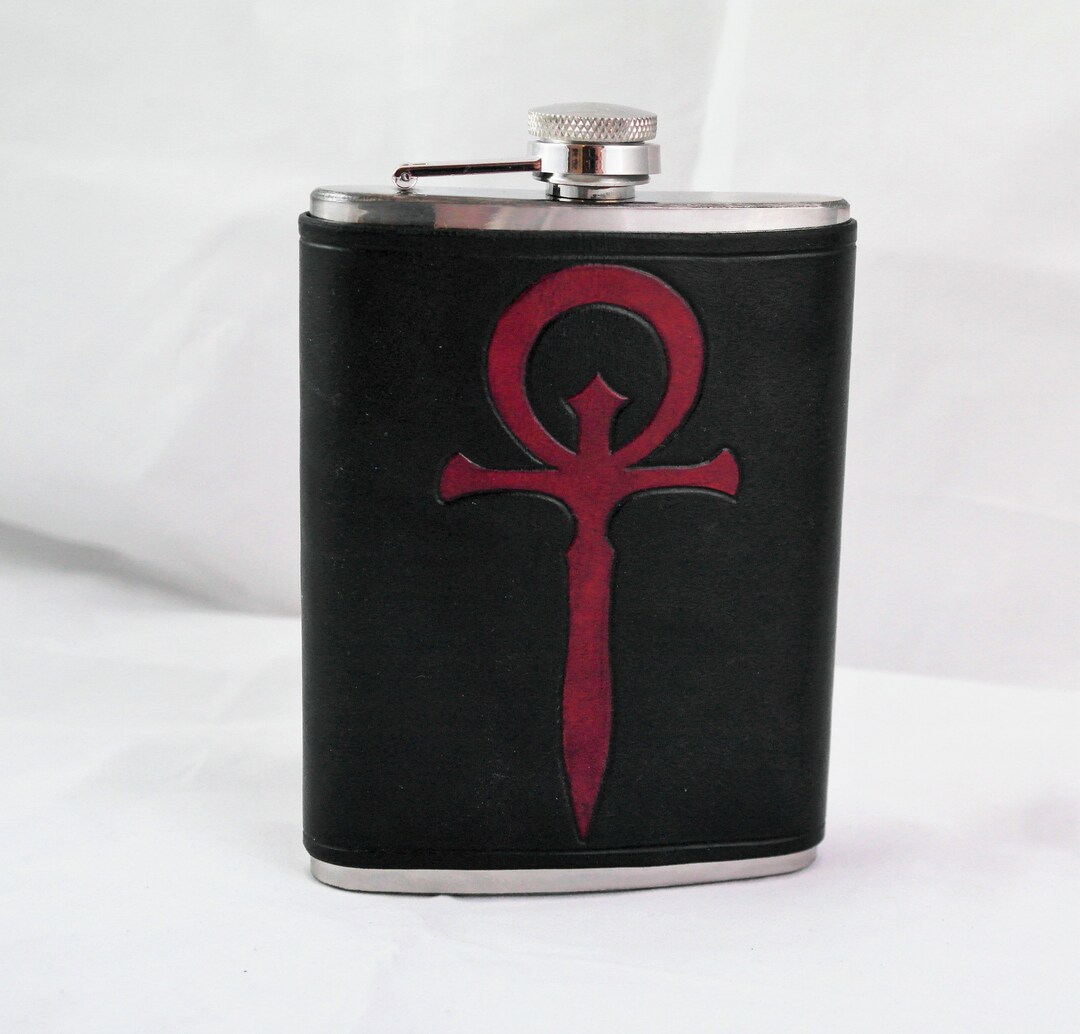 Vampire, Leather Flask 8 Oz. - Etsy