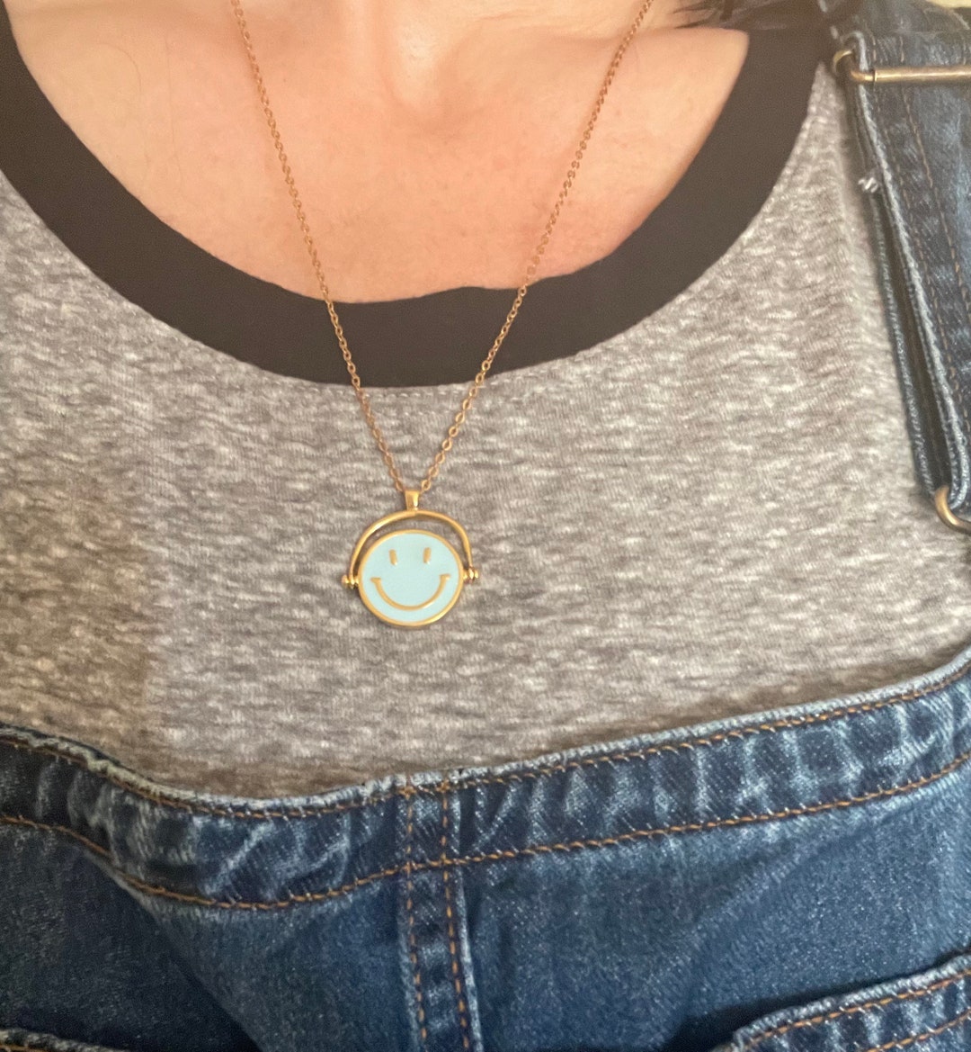 Spinning Happy Face / Sad Face Pendant Smiley / Spinning Pendant SALE ...