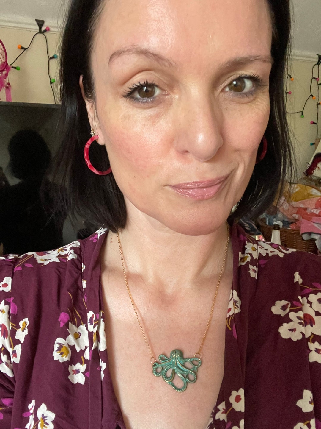 Red Hoop Earrings, Acrylic, Love , Gift , Presents - Etsy