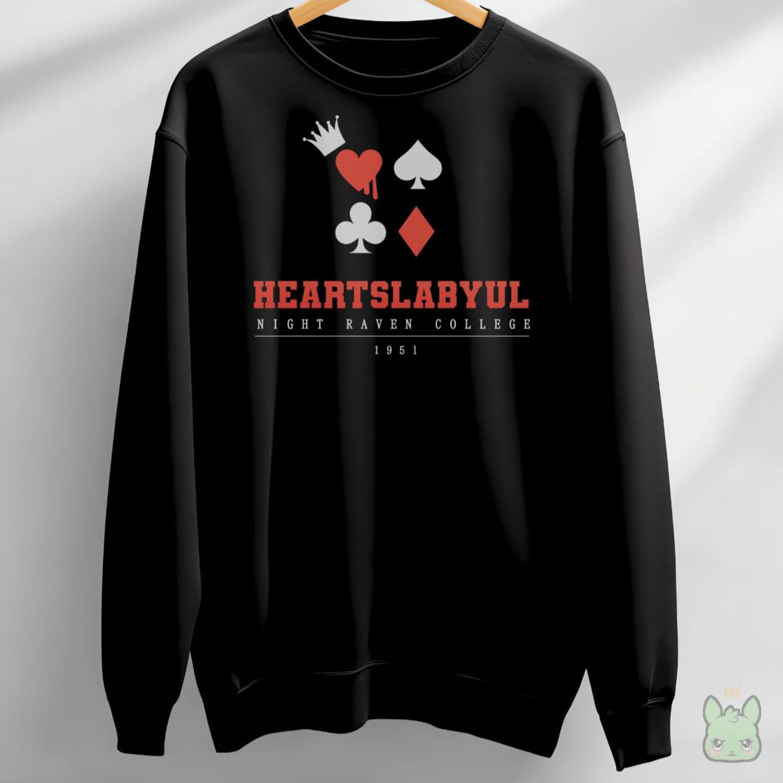 Twst Dorm Crewneck Sweater Heartslabyul Twisted Wonderland Inspired ...