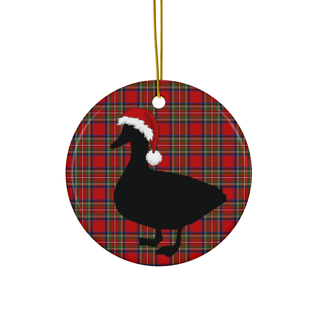 Royal Stewart Christmas Duck Ornament - Etsy