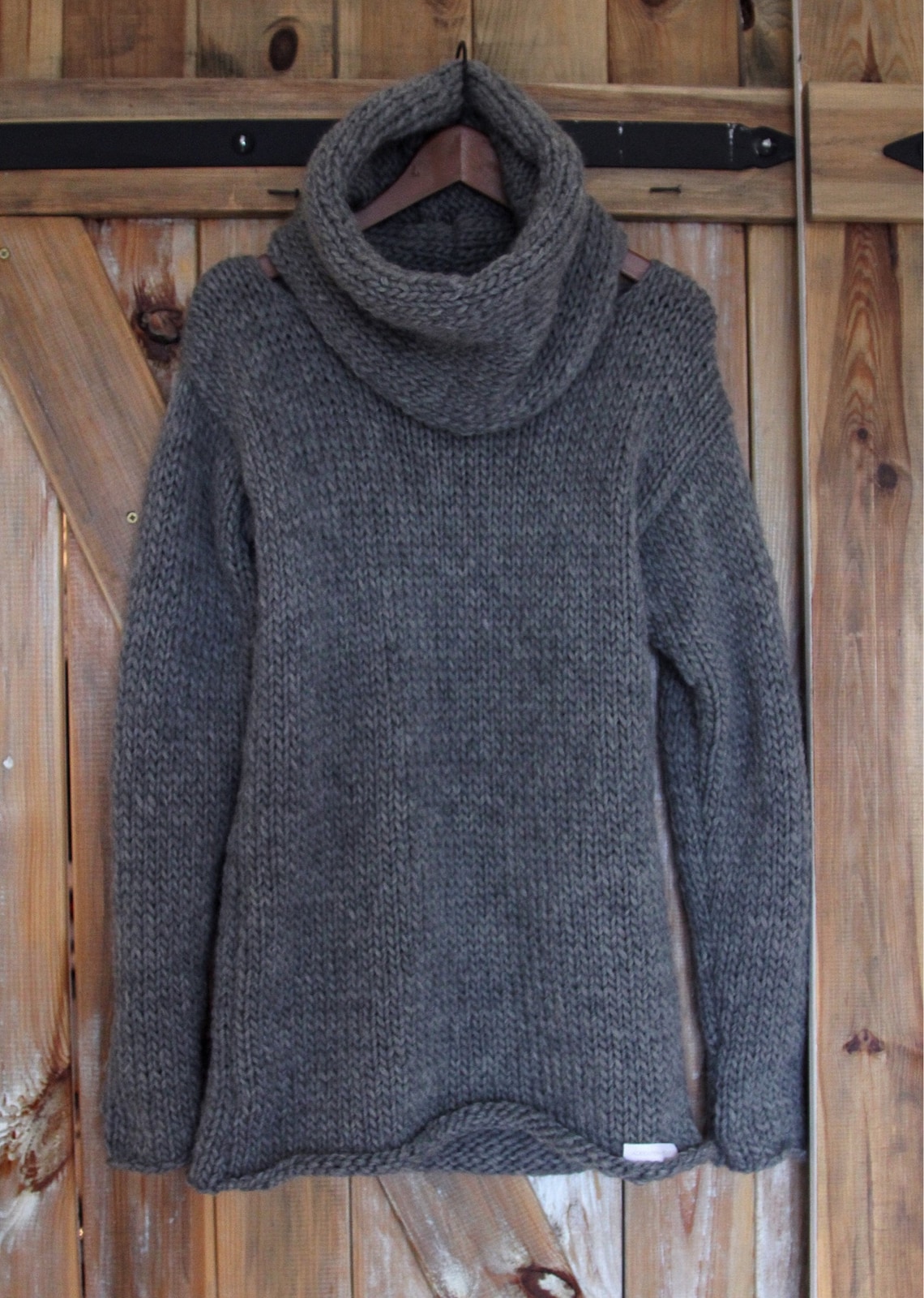 Chunky Gray Sweater, Oversized Sweater, Big Sweater - Etsy