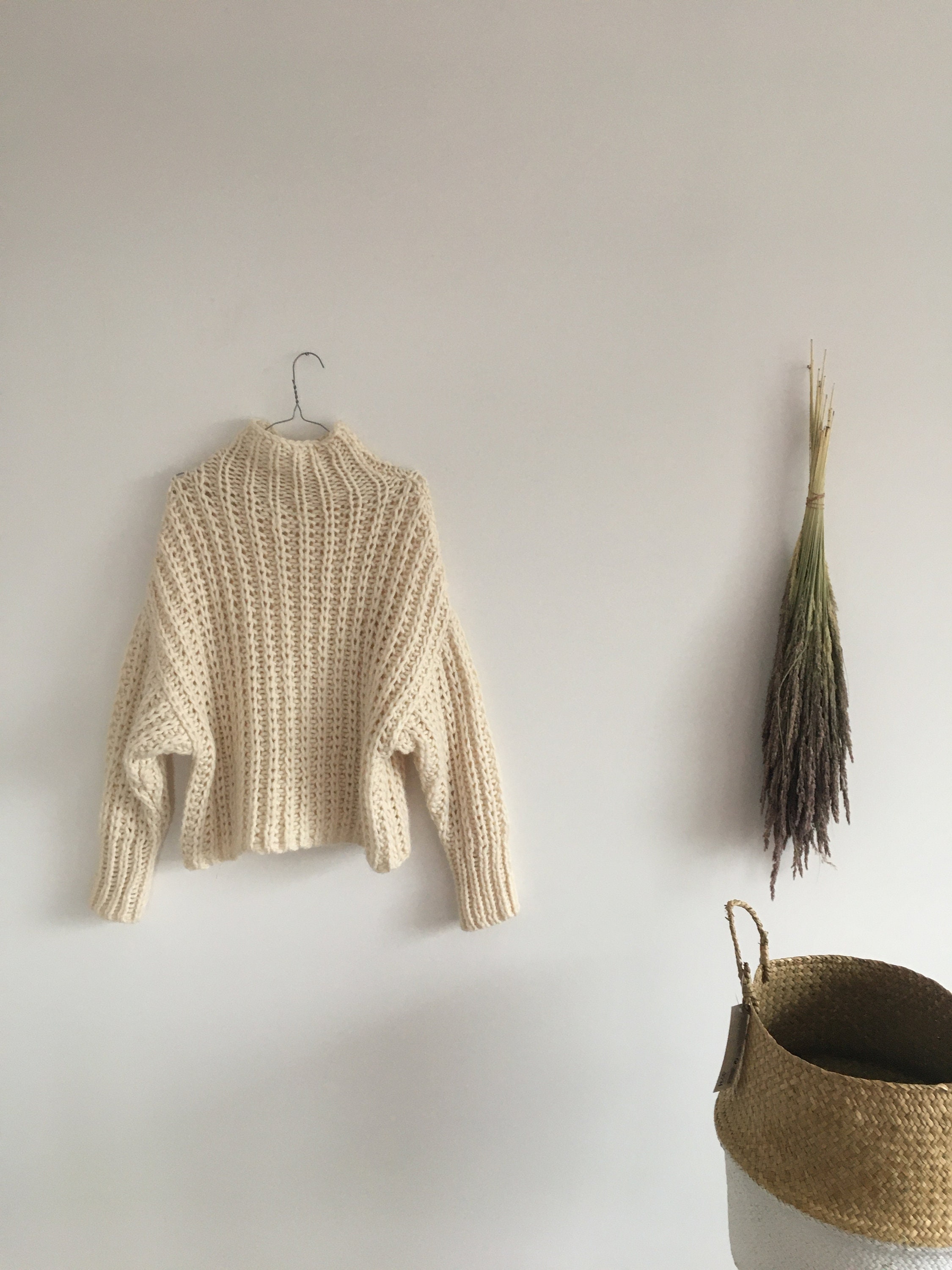 Chunky Loose Knit Sweater - Etsy