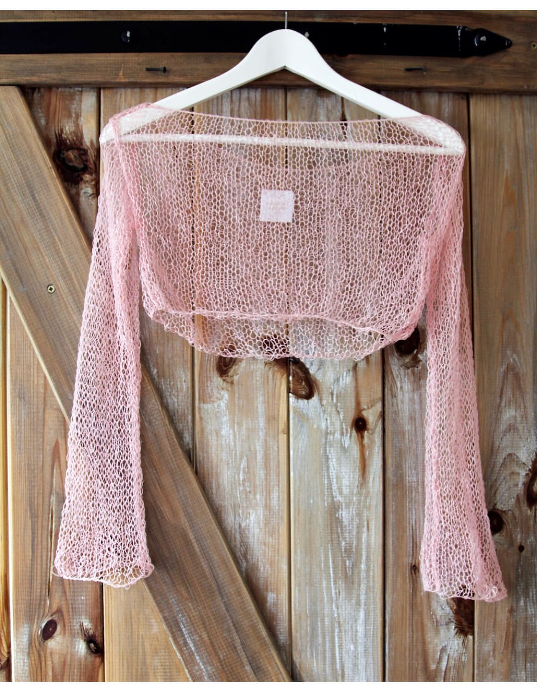 Pink Short Sweater, Crop Sweater, Beach Sweater - Etsy