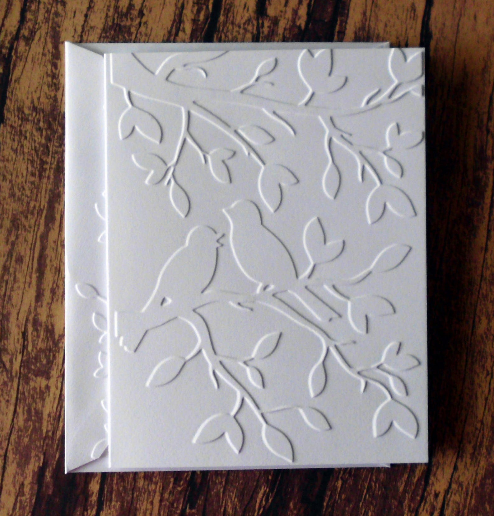 Bird Greeting Cards Set of 5 Embossed Bird Note Cards Gift - Etsy