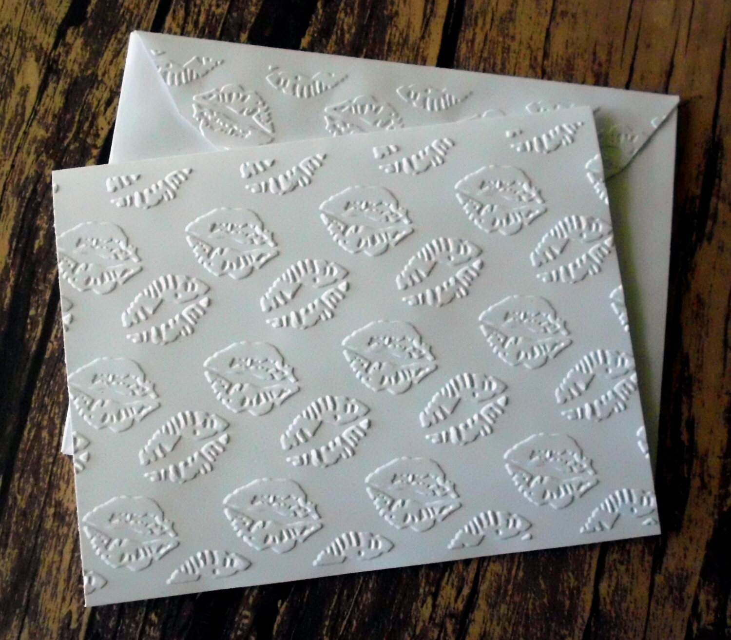 Embossed Lip Cards Set of 5 Valentine's Day Card Set - Etsy