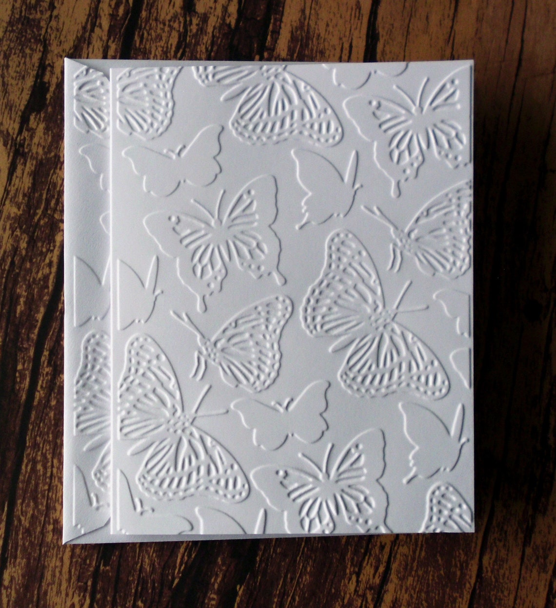 Embossed Butterfly Cards Set of 5 Assorted Butterflies | Etsy