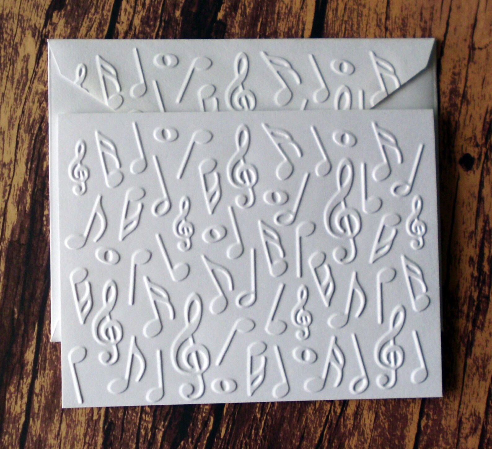 Music Note Cards Set of 5 Music Greeting Cards Blank Note - Etsy