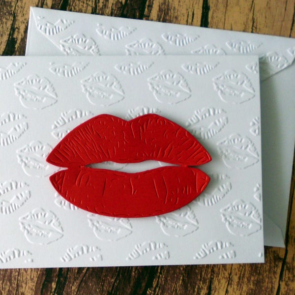 Kiss Greeting Card - Etsy