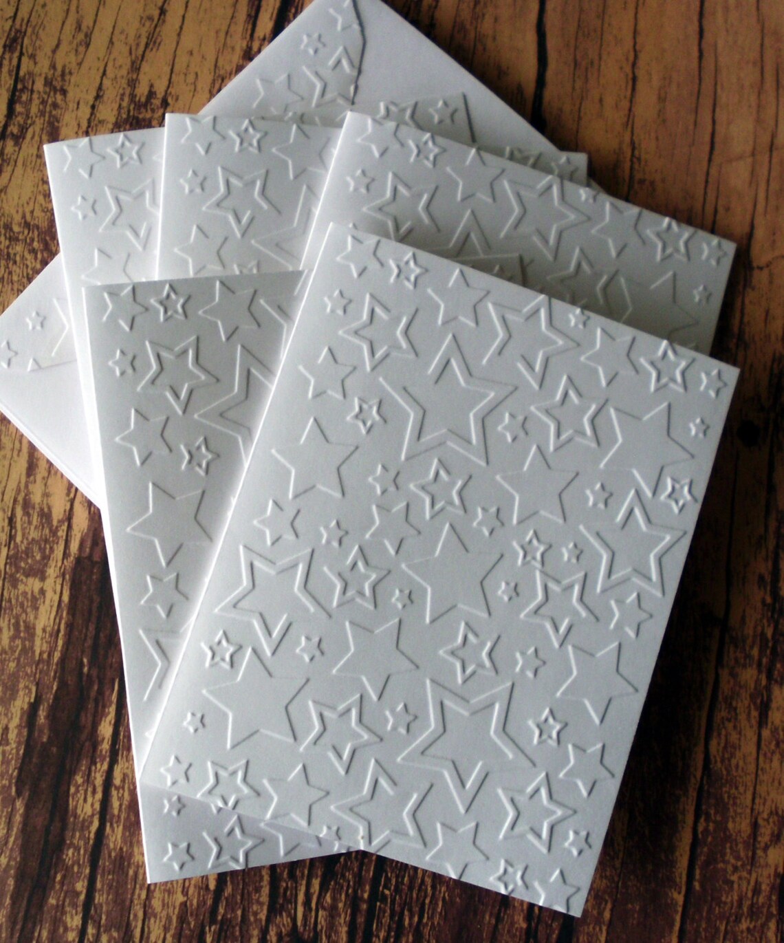 4th of July Cards Set of 5 Embossed Star Cards Assorted - Etsy