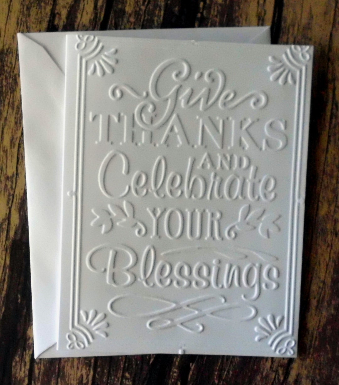 Thanksgiving Cards, Set of 5, Embossed Thanksgiving Note Cards ...