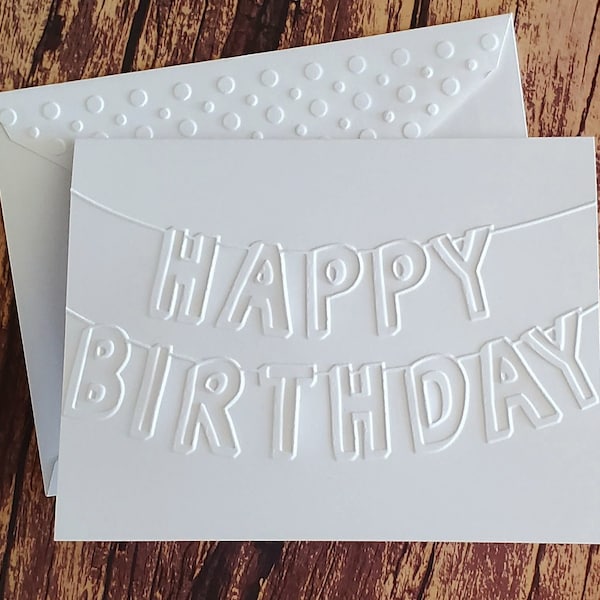 Embossed Birthday - Etsy