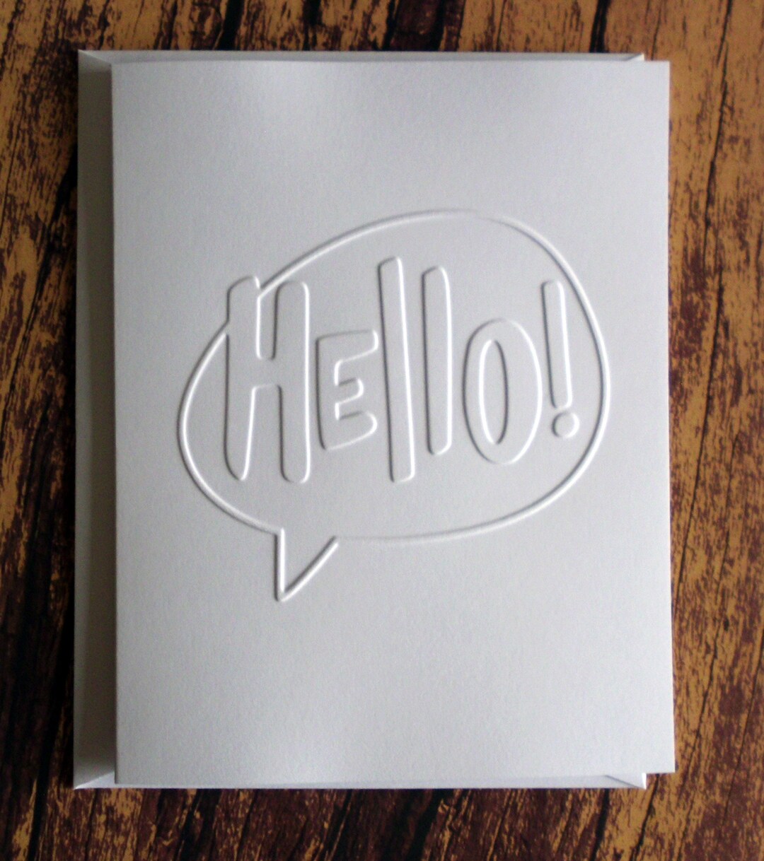 Hello Cards Set of 5 Embossed Thinking of You Greeting - Etsy