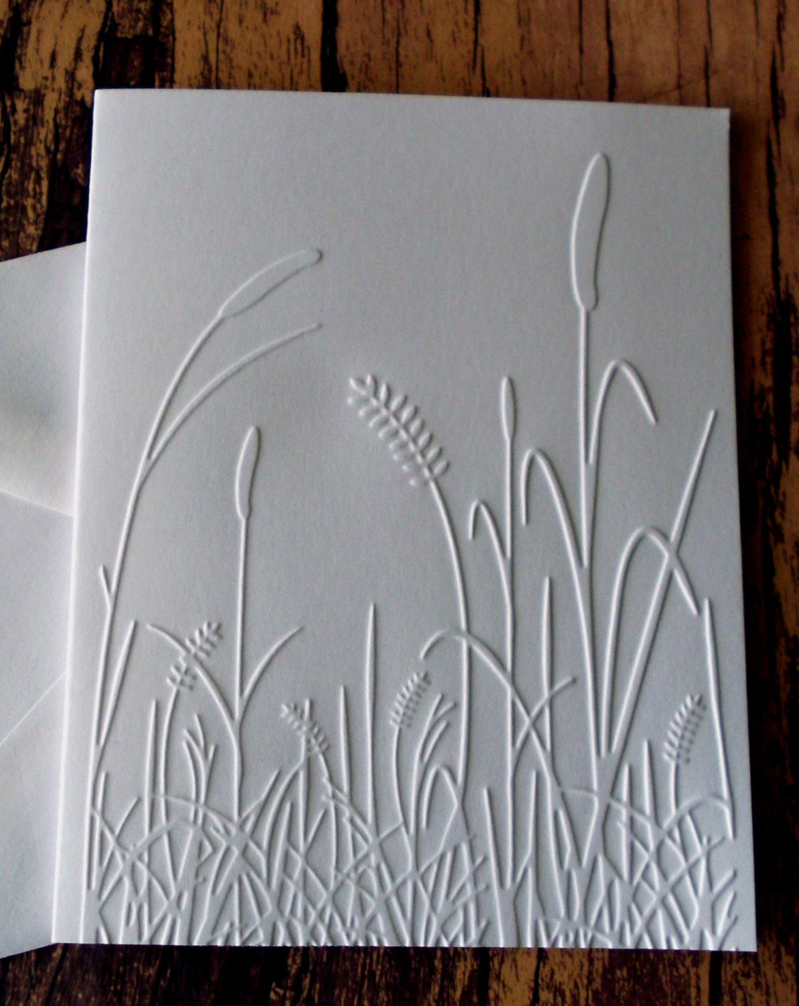 Embossed Note Cards Set of 5 Blank Note Cards Autumn Cards - Etsy