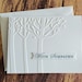 Assorted Sympathy Cards, Set of 5, Tree Embossed Greeting Cards, Nature ...