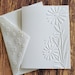 Daisy Cards, Set of 5, White Embossed Daisy Note Card Set, Daisy ...