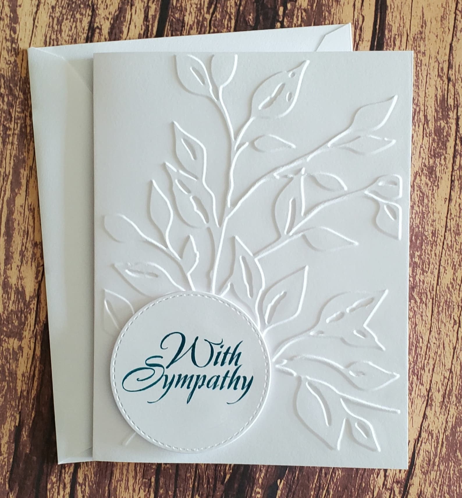 Assorted Sympathy Cards, Set of 5, Tree Embossed Greeting Cards, Nature ...