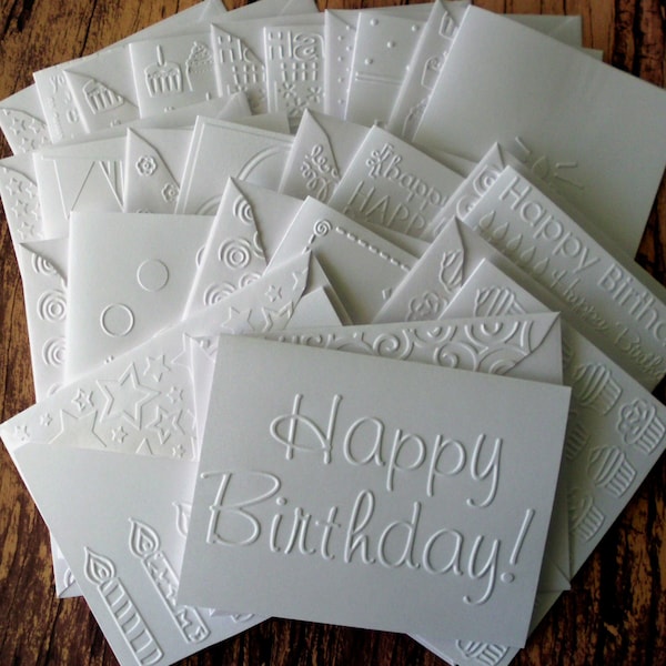 Embossed Birthday - Etsy