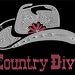 Country Diva Rhinestone Cowboy Hat Western Bling Womens Glitter Tank ...