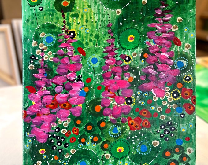 Original Painting 'fireweed Forest' 16x20 - Etsy