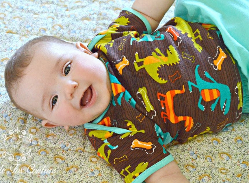 Overlap T-shirt PDF Pattern Baby Top Sewing Pattern Sizes | Etsy