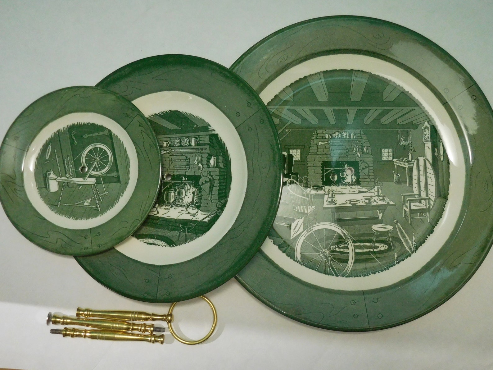 Royal Colonial Homestead 3 Tier Serving Dish, Colonial Pattern Dishes ...